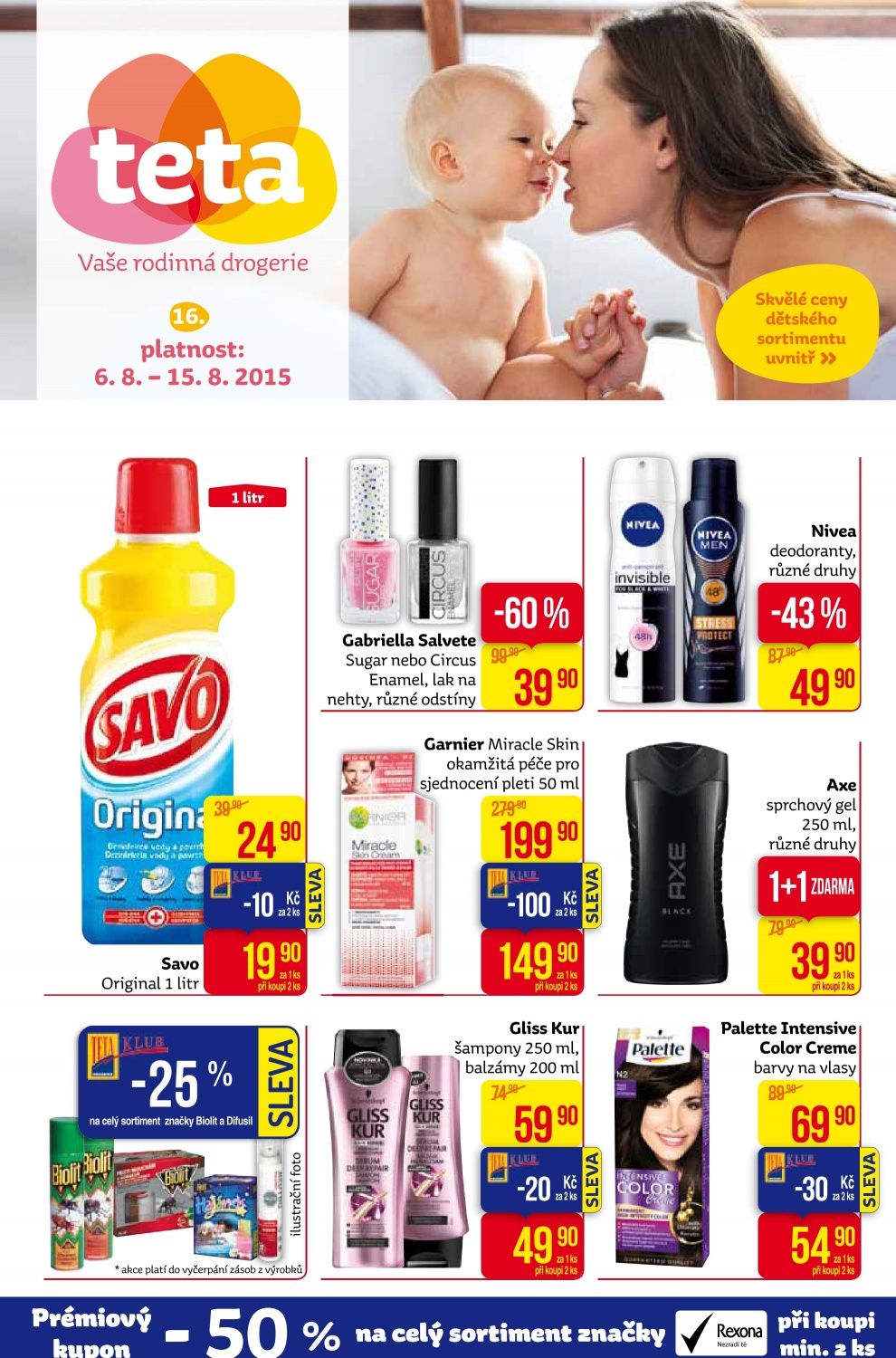 Teta drogerie aktuální leták strana 1 Teta drogerie