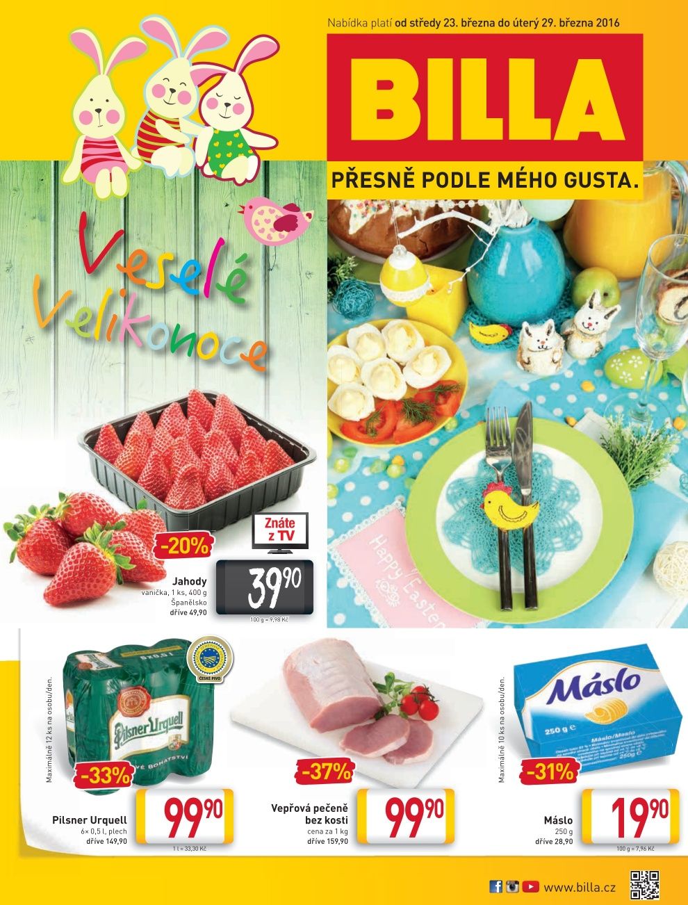 BILLA akční leták celý leták BILLA