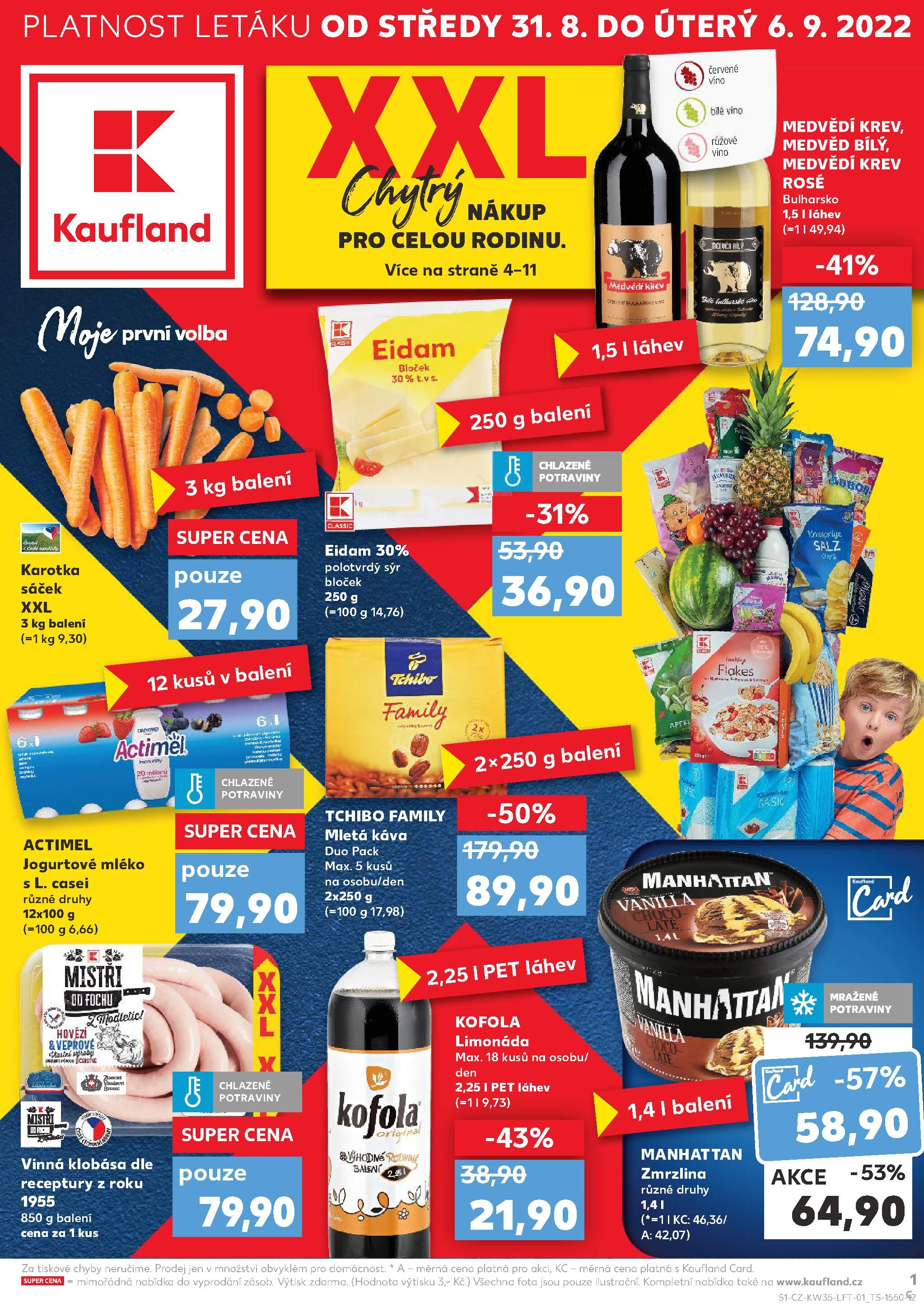 Kaufland leták - XXL chytrý nákup strana 1 Kaufland