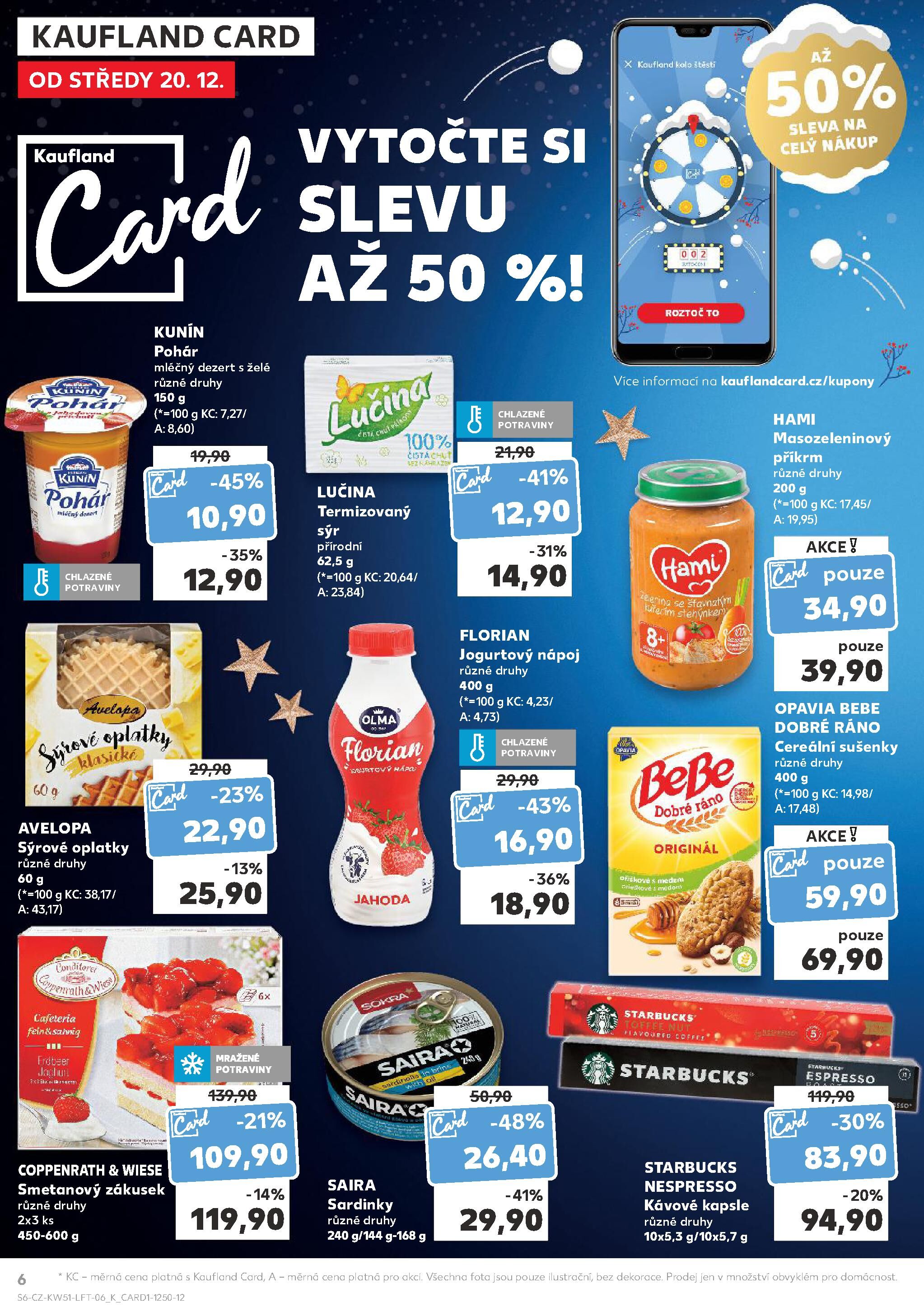 Kaufland leták - Vánoční nabídka otevírací doba strana 6 Kaufland